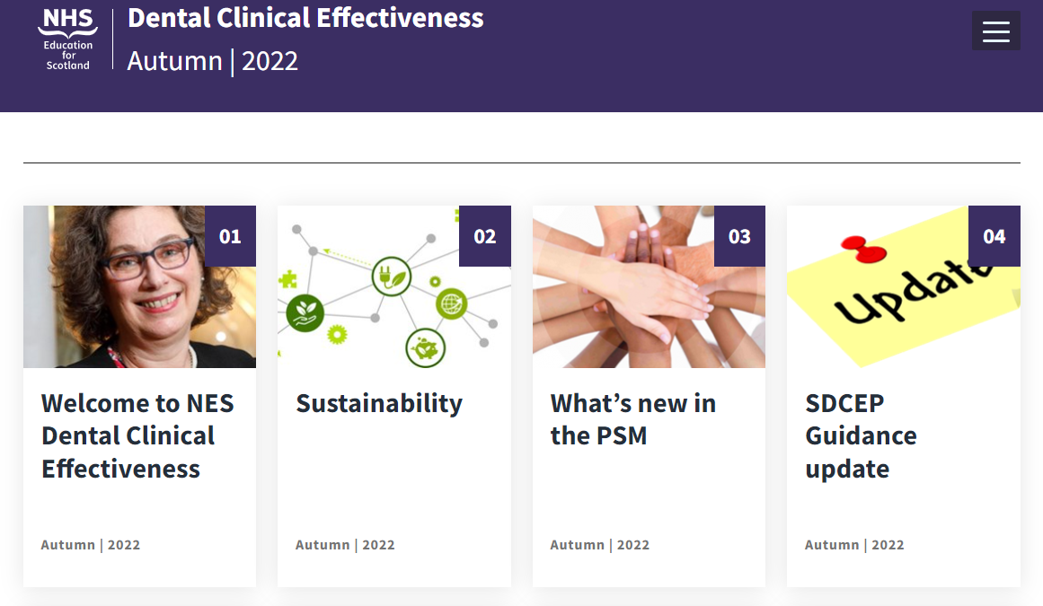 Scottish Dental Clinical Effectiveness Programme - SDCEP
